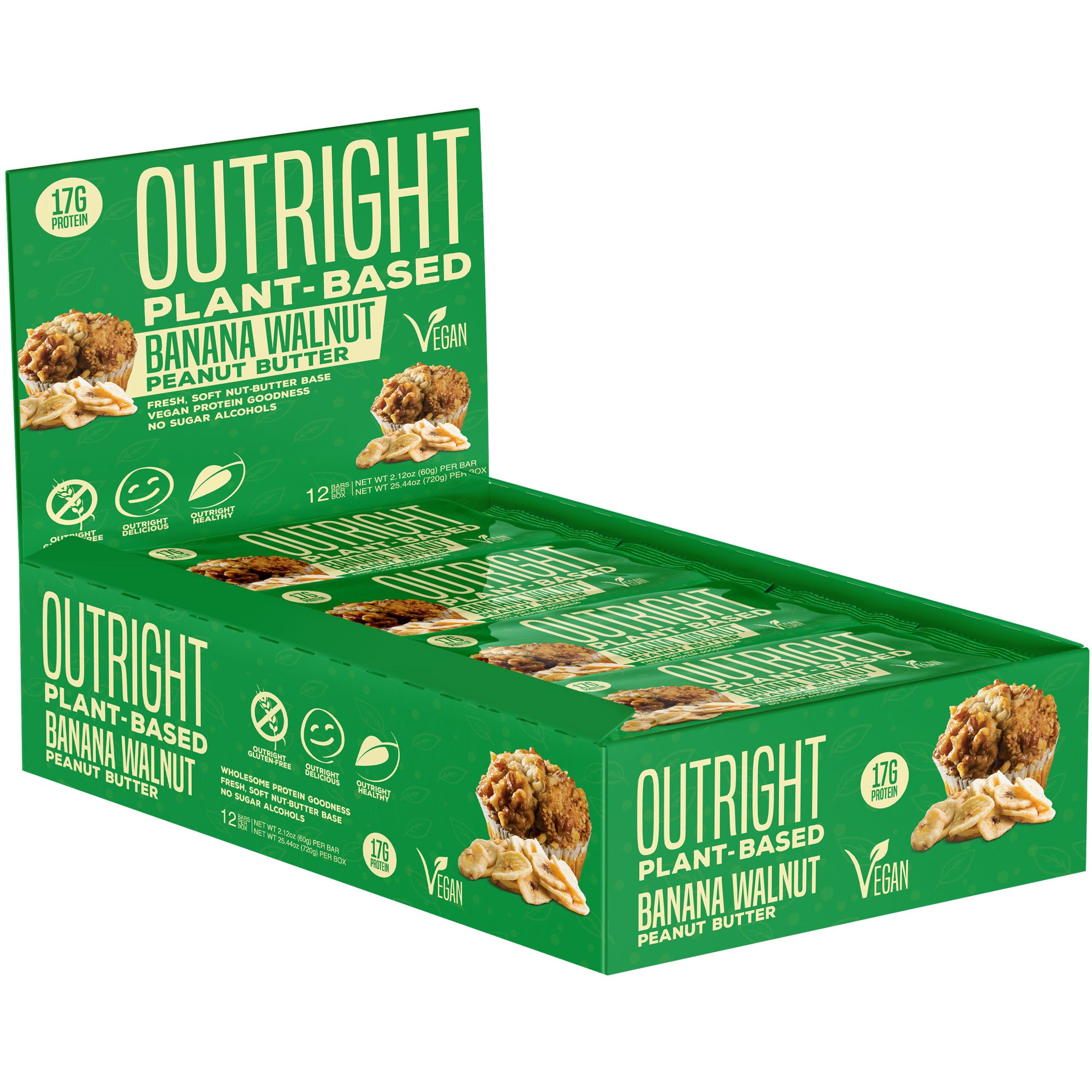Outright Plant Based Vegan Bar - Peanut Butter Protein Bar – Outright Foods
